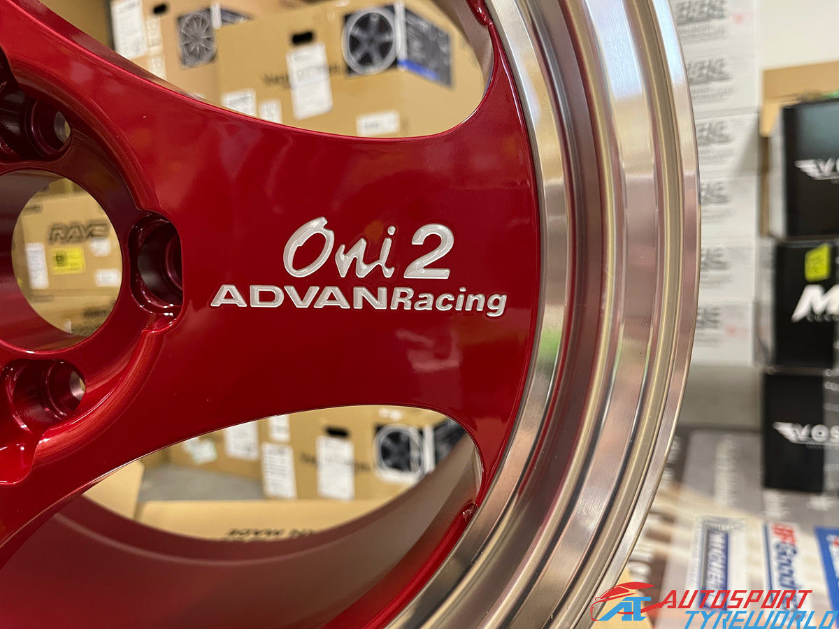 Advan ONI2 - Machinging and Racing Candy Red 15 inch – Autosport Tyre World Magill