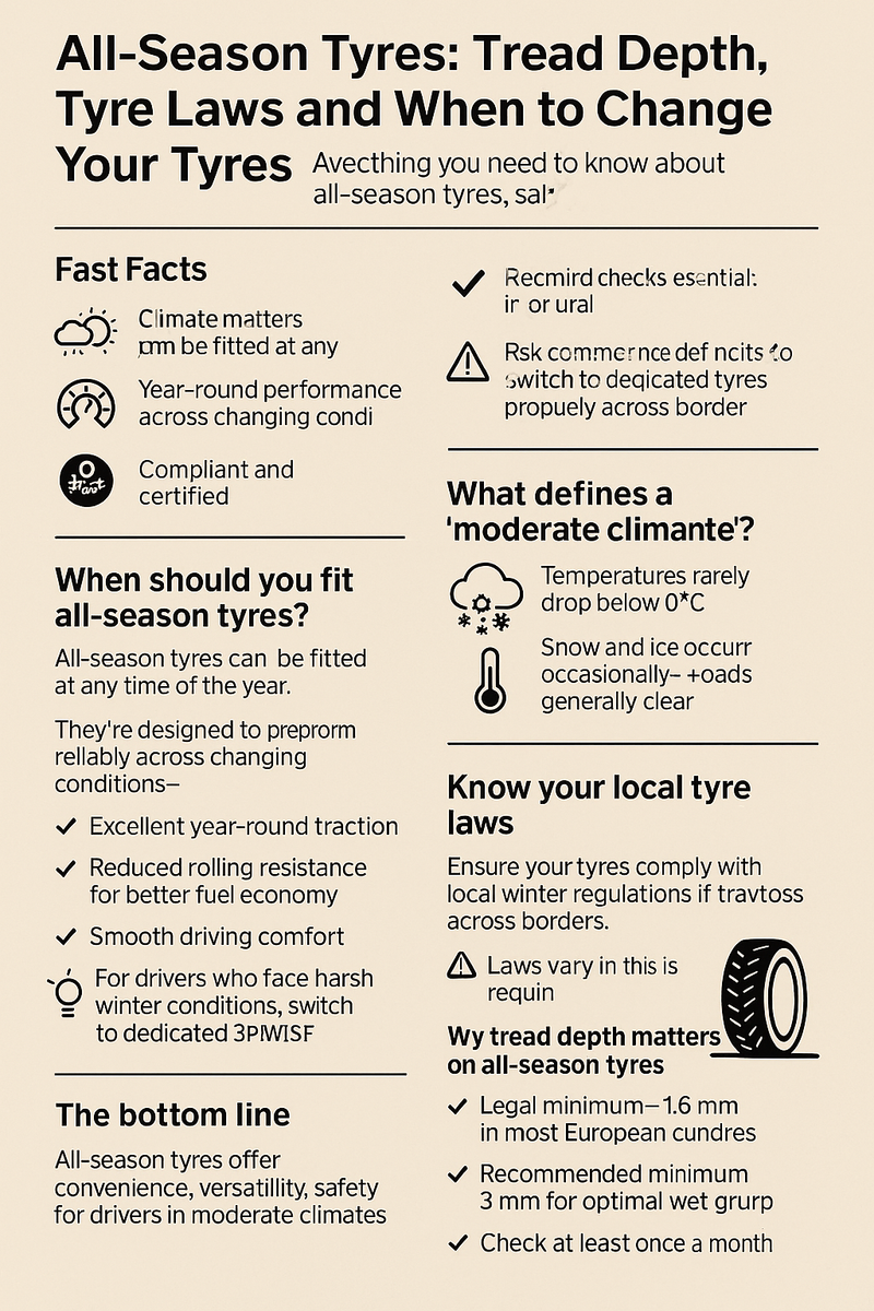 All-Season Tyres: Tread Depth, Tyre Laws and When to Change Your Tyres ...