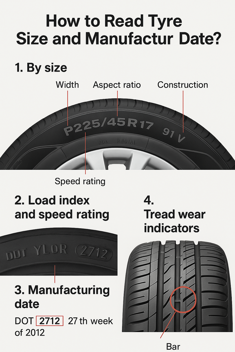 How to Read Tyre Size and Manufacture Date? – Autosport Tyre World Magill