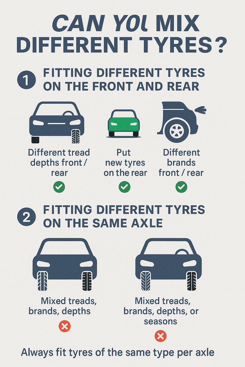 Can You Mix Different Tyres? – Autosport Tyre World Magill
