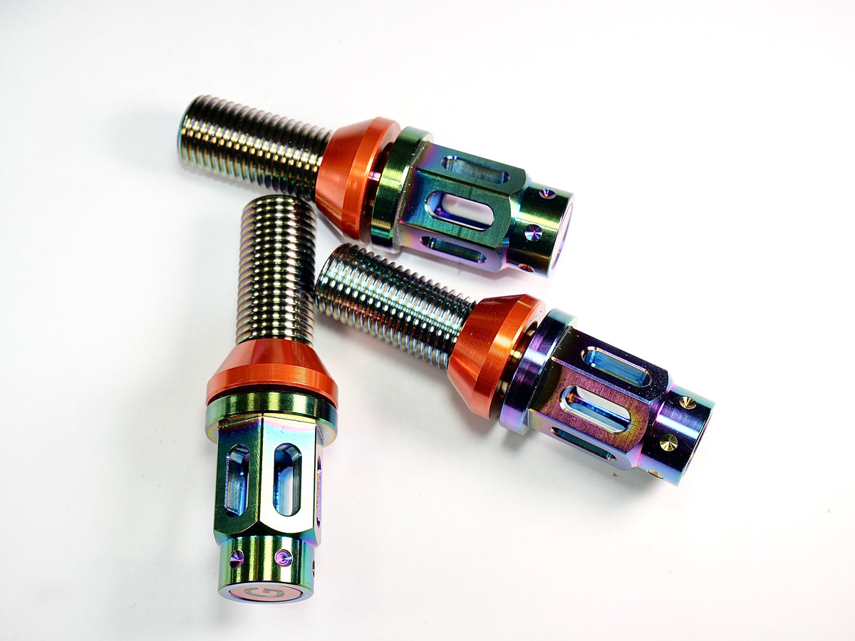 Grandma Titanium Racing Wheel Bolts - Burnt Titanium – Autosport Tyre ...