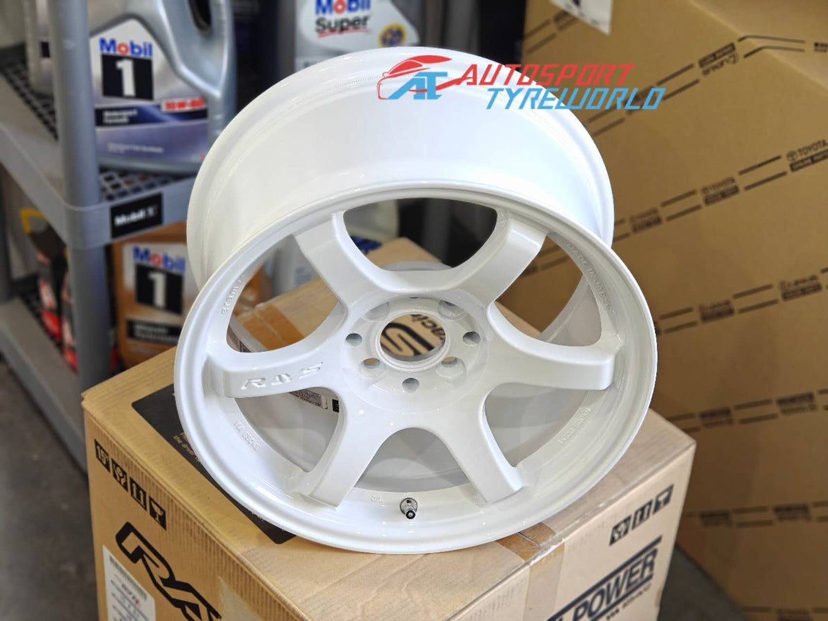 Rays Gram Light 57DR 15X8 +28 4X100 - White (WH) – Autosport Tyre World ...