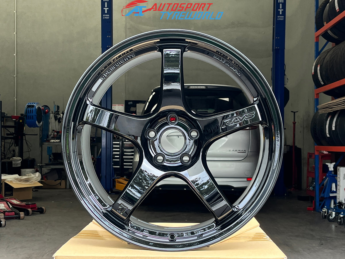 Rays Gram Light 57CR - Gloss Black – Autosport Tyre World Magill