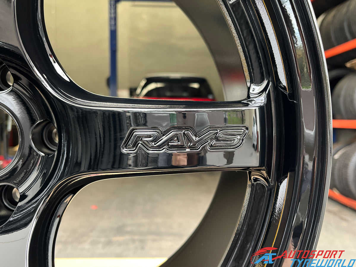 Rays Gram Light 57CR - Gloss Black – Autosport Tyre World Magill