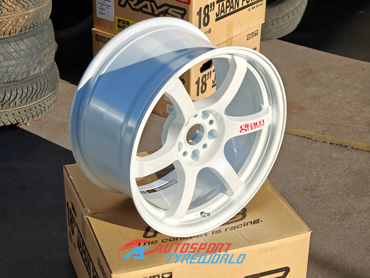 Rays Gram Light 57DR - Pearl White (CPP) – Autosport Tyre World Magill