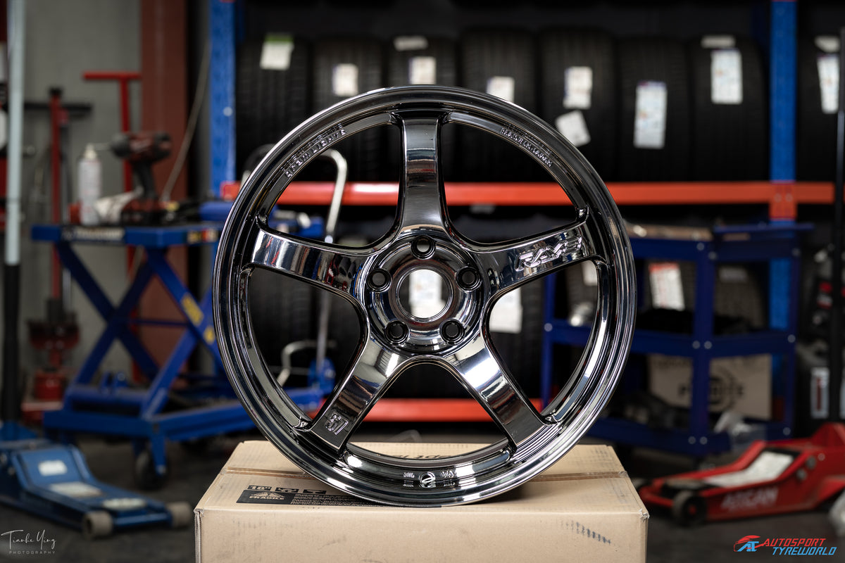 Rays Gram Light 57CR - Dark Chrome – Autosport Tyre World Magill