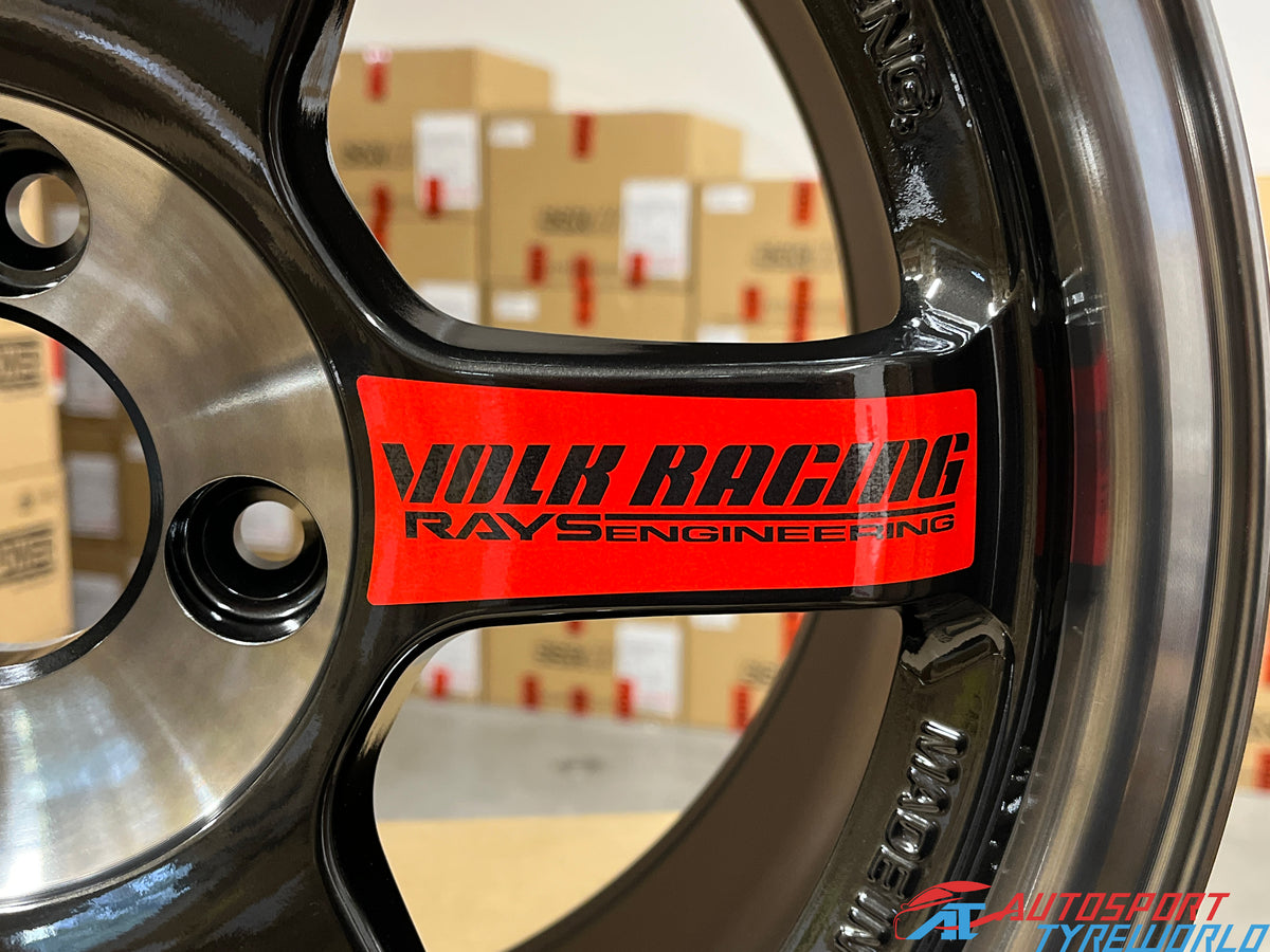 Rays Volk Racing TE37SL in Double Black 15 inch (PW) – Autosport Tyre ...